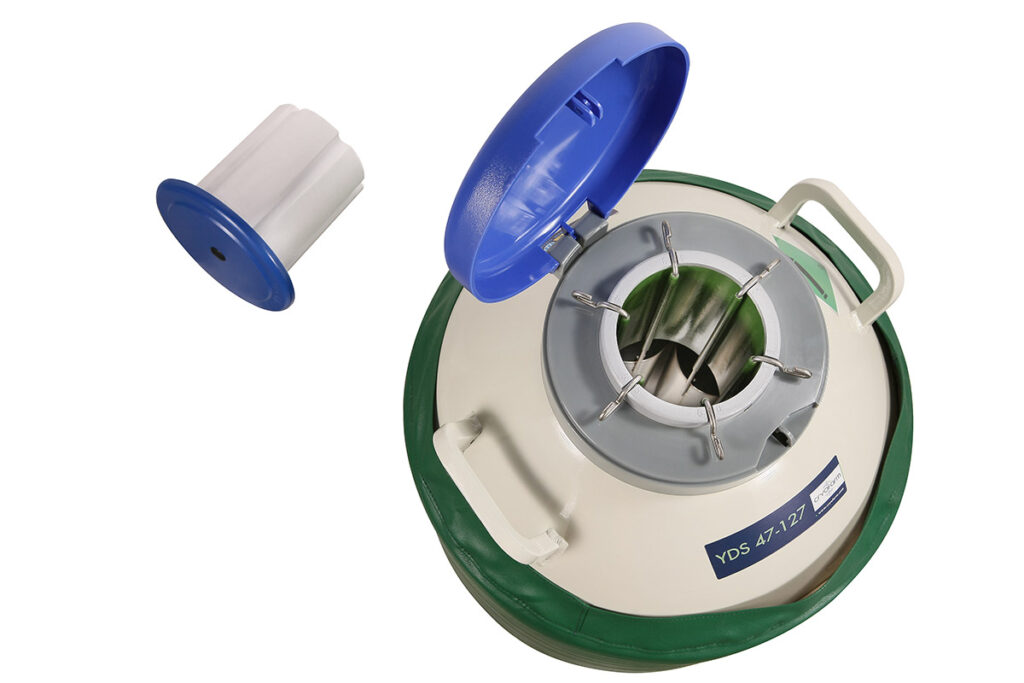 RÉSERVOIR POUR AZOTE LIQUIDE YDS 47-127 DOUBLE NIVEAU - Cryofarm